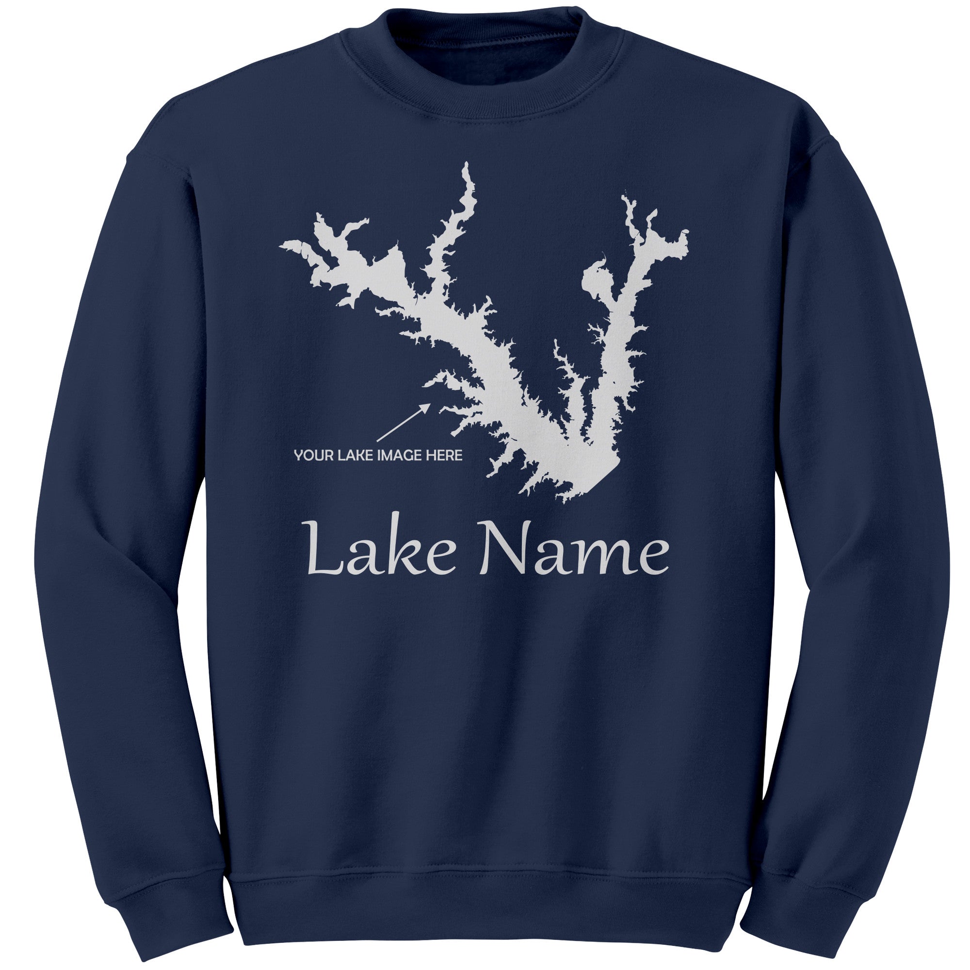 Lake Custom Crewneck Sweatshirt – Home Lake Goods
