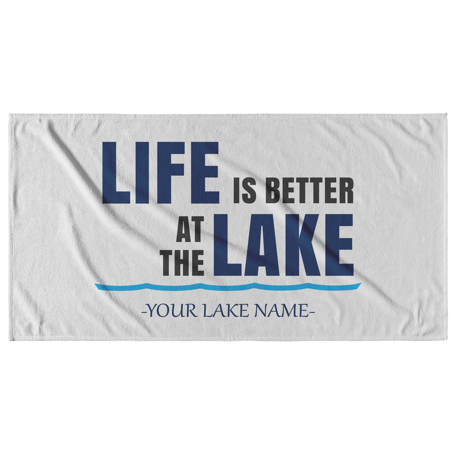Custom Lake Beach Towel – Home Lake Goods