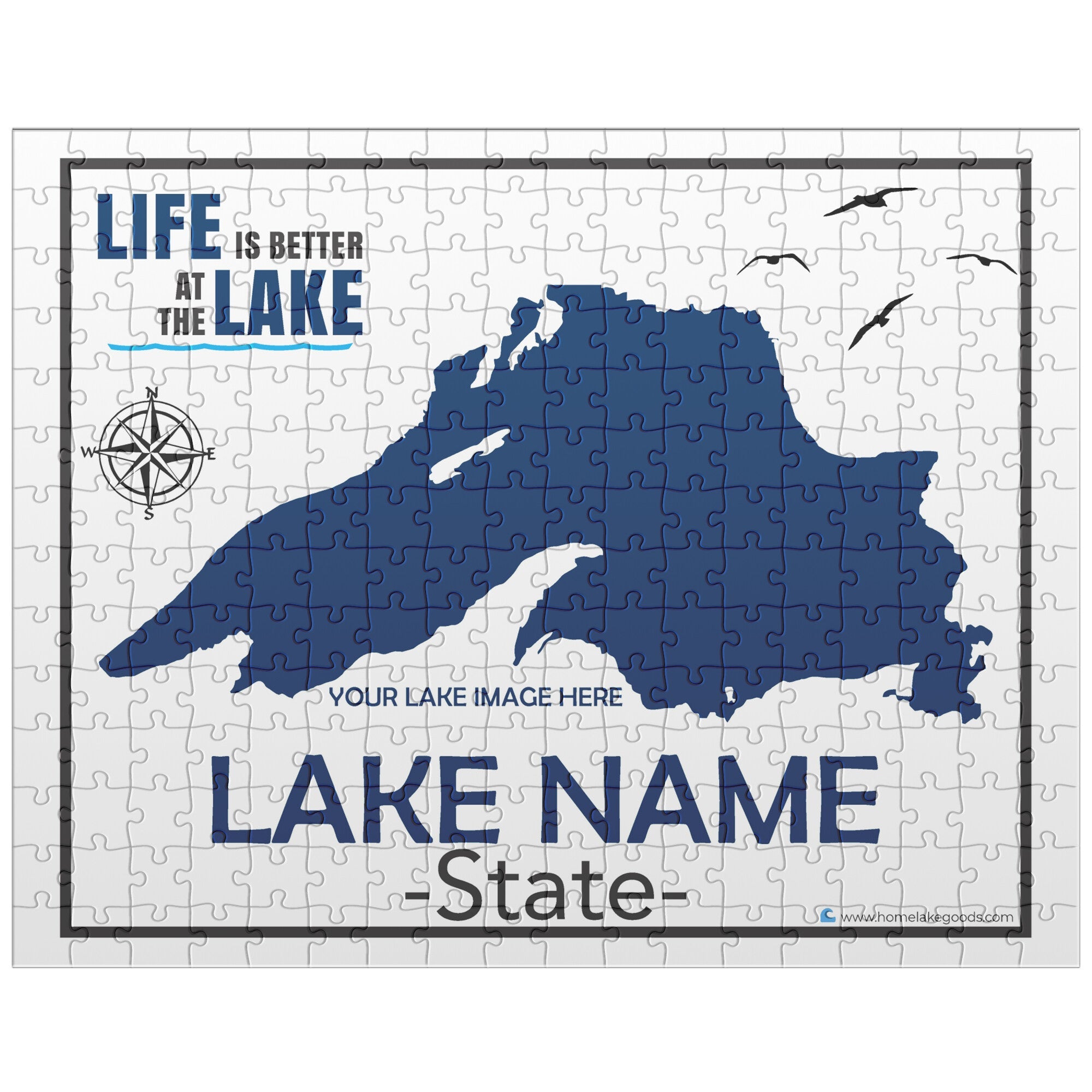 Custom Lake Puzzle – Home Lake Goods